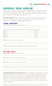 Creating a Media Guideline for Your Family - Educate Empower Kids